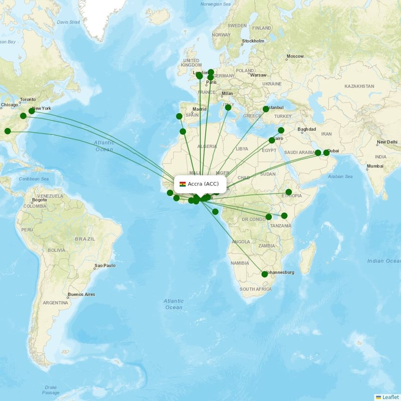 Kotoka International (ACC) scheduled arrivals | Airport Information