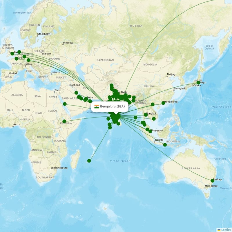 Kempegowda International Airport airport map | Bengaluru (BLR) terminal ...