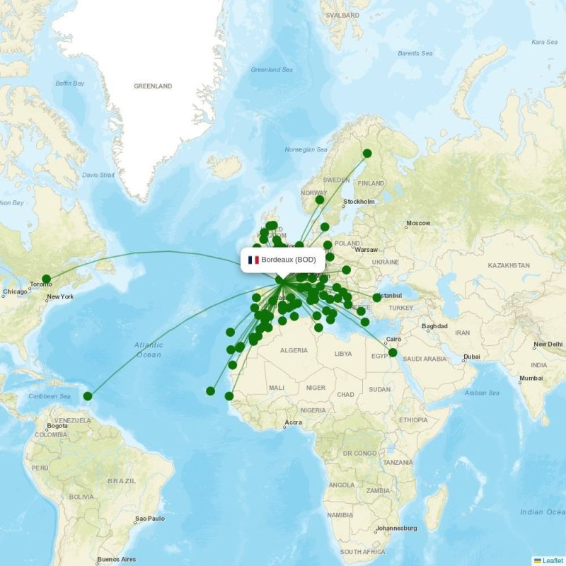 Bordeaux–Mérignac Airport airport map | Bordeaux (BOD) terminal ...
