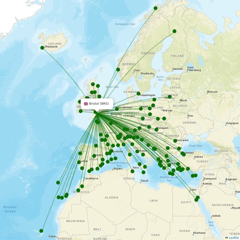Bristol Airport airport map | Bristol (BRS) terminal overview | Airport ...