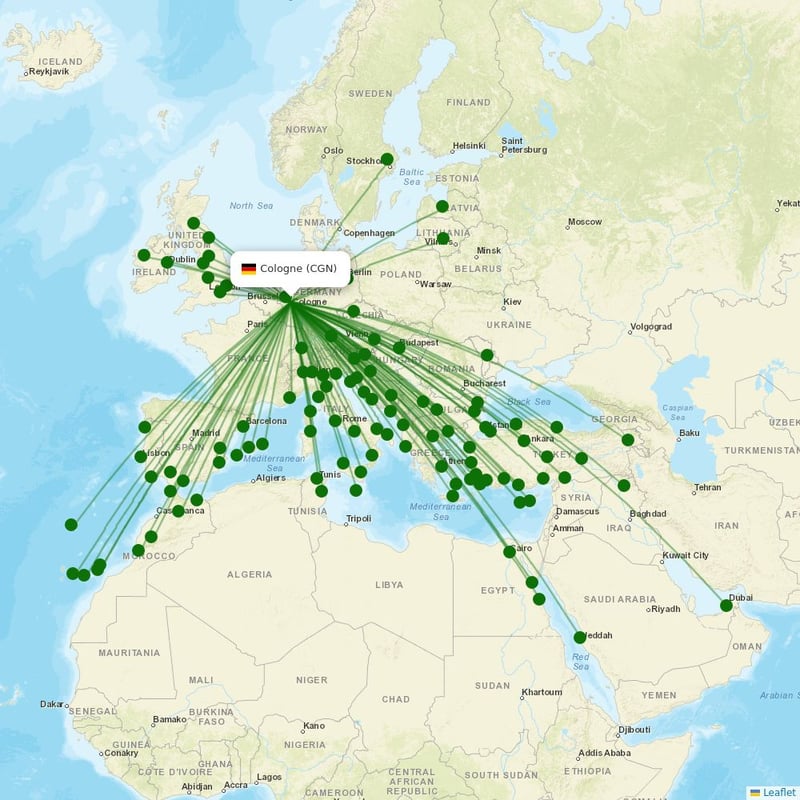 Cologne Bonn Airport airport map | Cologne (CGN) terminal overview ...