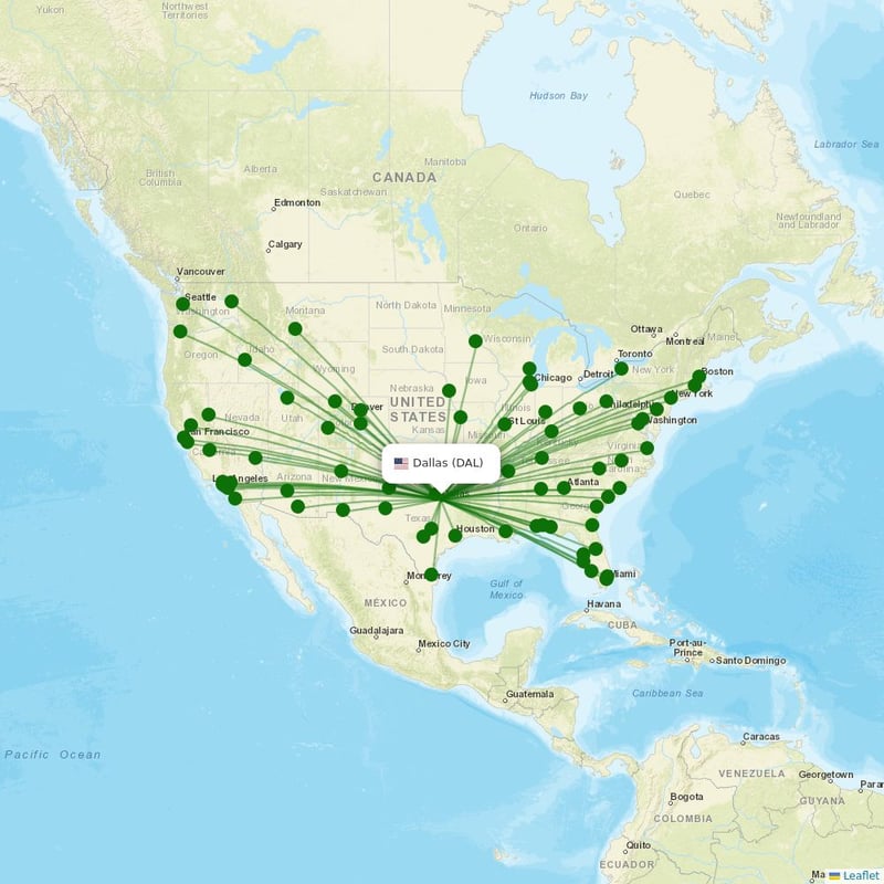 Dallas Love Fld airport map | Dallas (DAL) terminal overview | Airport ...