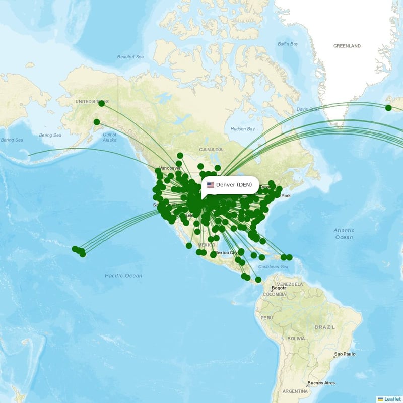 Denver International airport map | Denver (DEN) terminal overview ...
