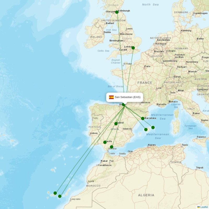 San Sebastian information, flights and status | Airport Information