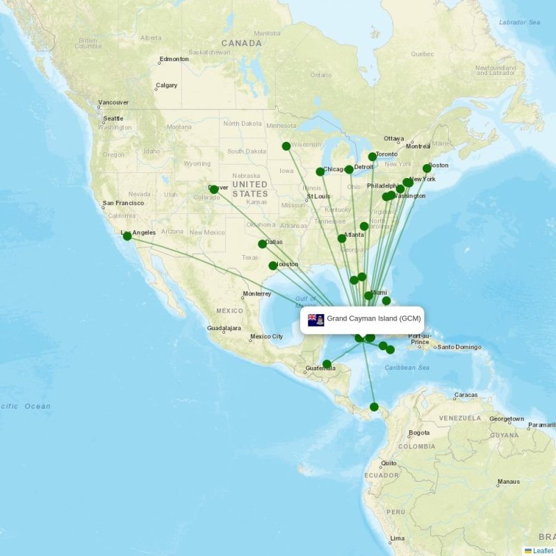 Grand Cayman (GCM) scheduled arrivals | Airport Information