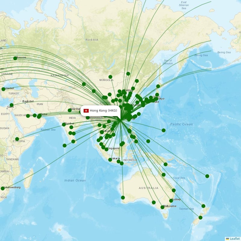Hong Kong International Airport (HKG) scheduled flight departures | Airport Information