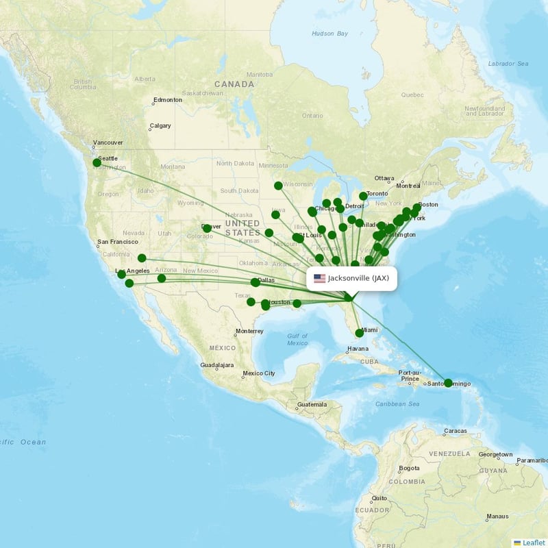 Jacksonville International airport map | Jacksonville (JAX) terminal ...