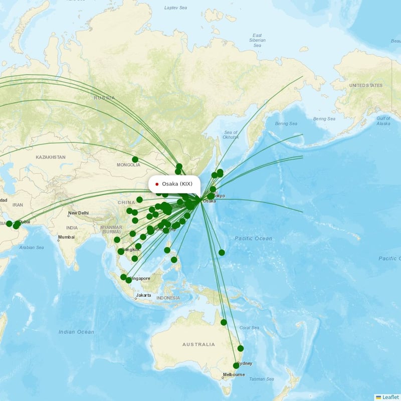 Kansai International Airport airport map | Osaka (KIX) terminal ...