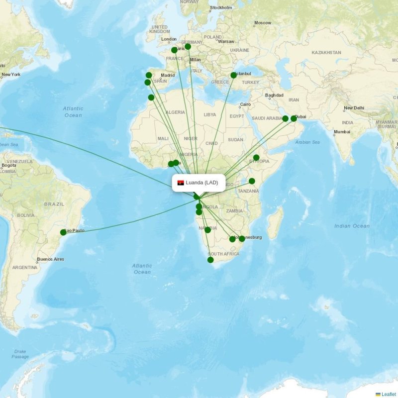 Luanda 4 De Fevereiro information, flights and status | Airport Information