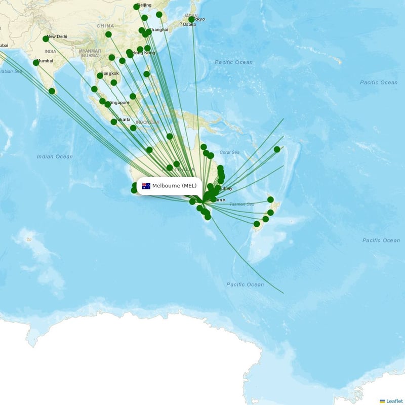 Melbourne International airport map | Melbourne (MEL) terminal overview ...