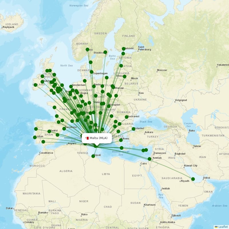 Malta International Airport (MLA) scheduled arrivals | Airport Information