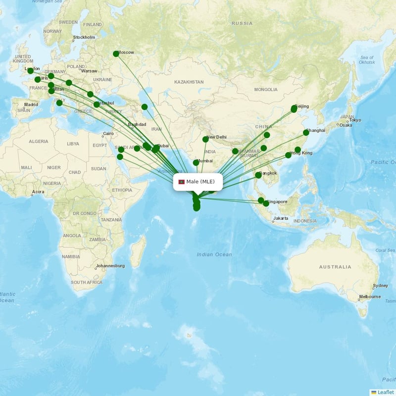 Male International Airport airport map | Male (MLE) terminal overview | Airport Information