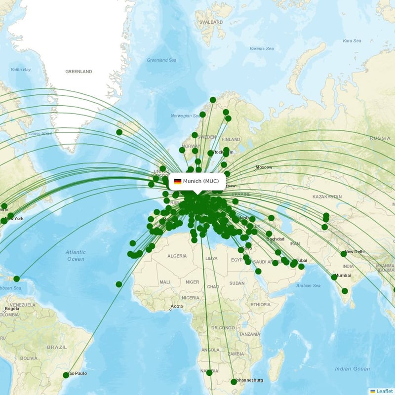 Munich Airport airport map | Munich (MUC) terminal overview | Airport ...