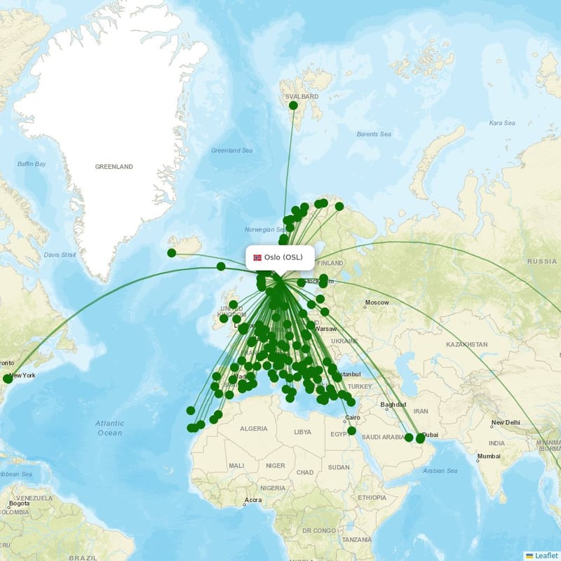 Oslo Gardermoen Airport airport map | Oslo (OSL) terminal overview ...