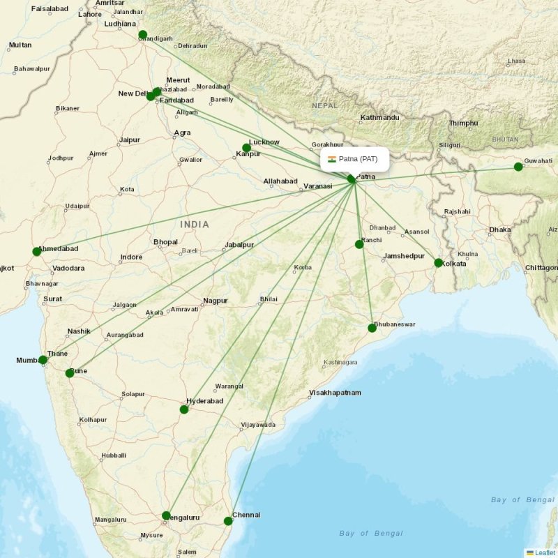 Patna airport map | Patna (PAT) terminal overview | Airport Information