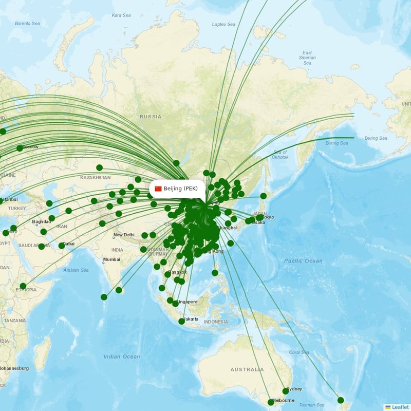 Beijing Capital International Airport airport map | Beijing (PEK ...