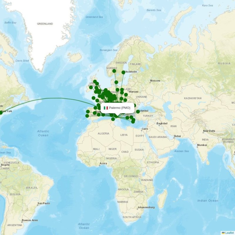 Falcone Borsellino Airport airport map | Palermo (PMO) terminal ...