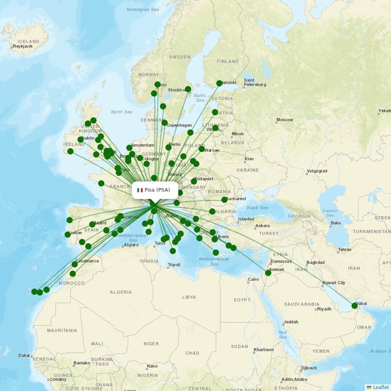 Pisa International Airport airport map | Pisa (PSA) terminal overview ...