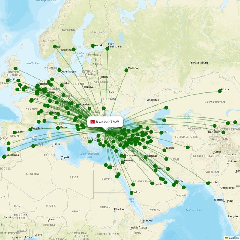 Istanbul Sabiha Gökçen International Airport information, flights and ...