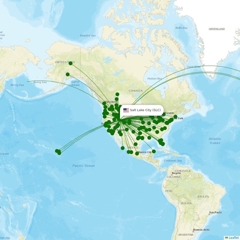 Salt Lake City International airport map | Salt Lake City (SLC ...