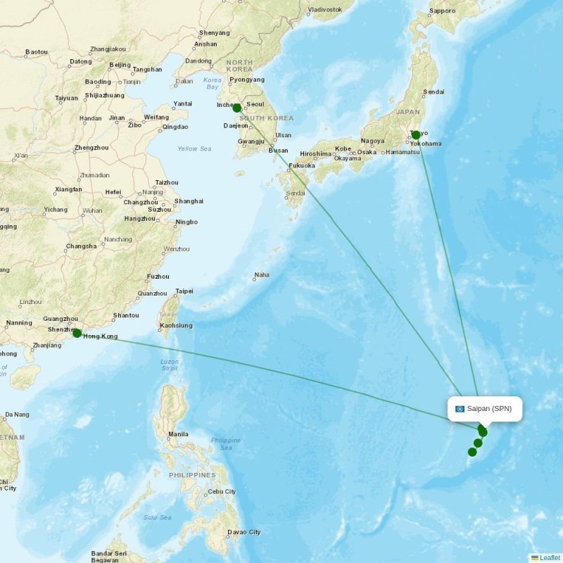 Saipan information, flights and status | Airport Information