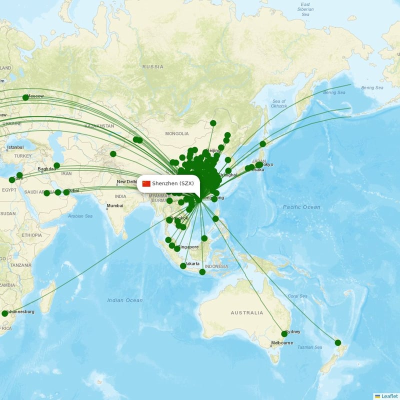 Shenzhen Bao'an International Airport airport map | Shenzhen (SZX ...