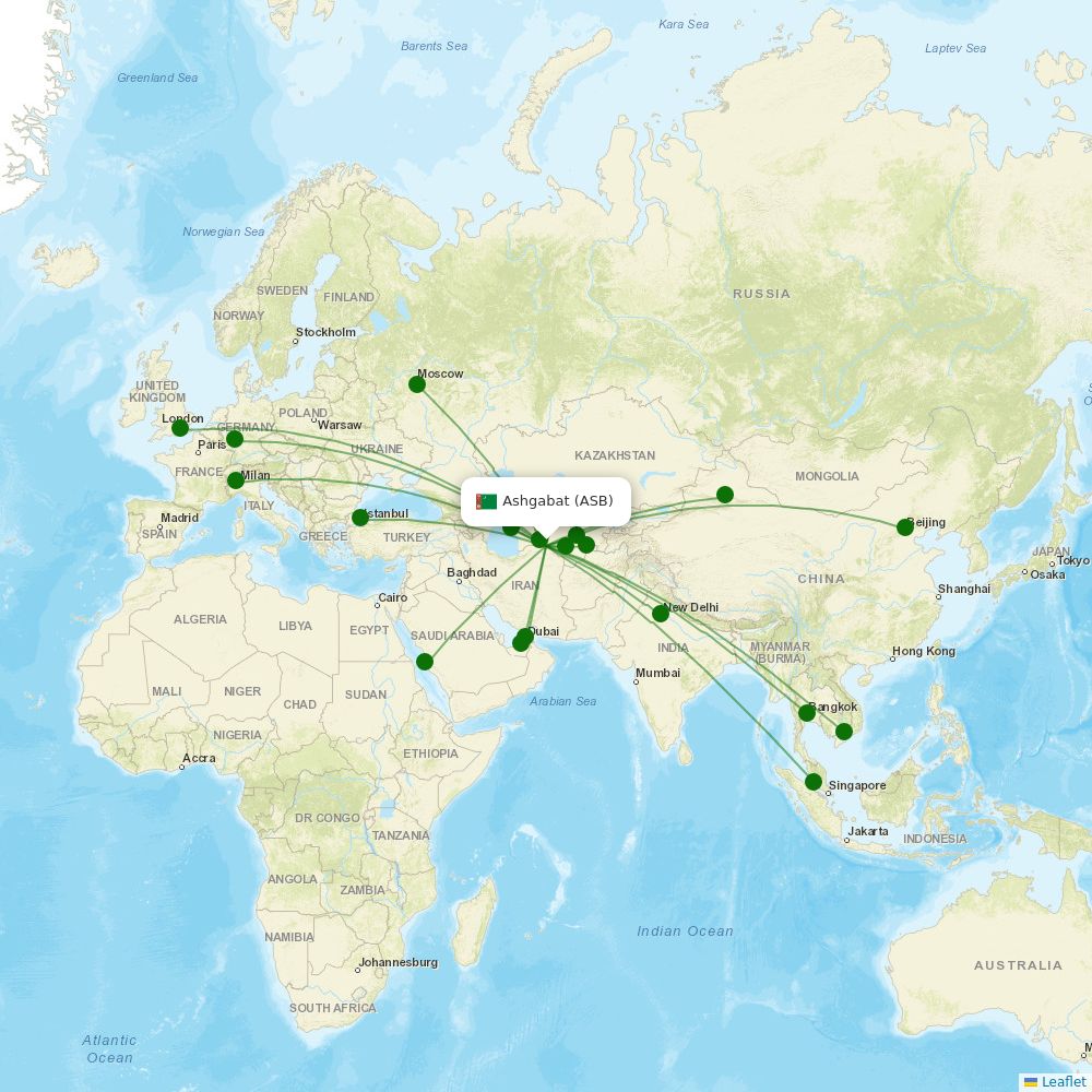 Ashgabat information, flights and status | Airport Information