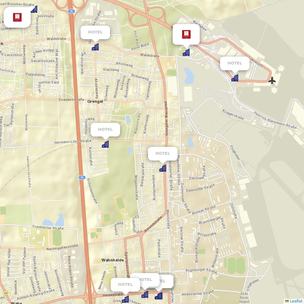 Cologne Bonn Airport (CGN) hotels | Airport Information