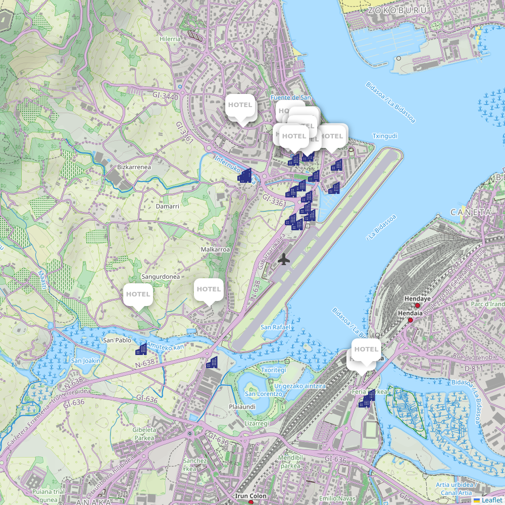 San Sebastian (EAS) airport hotels | Airport Information