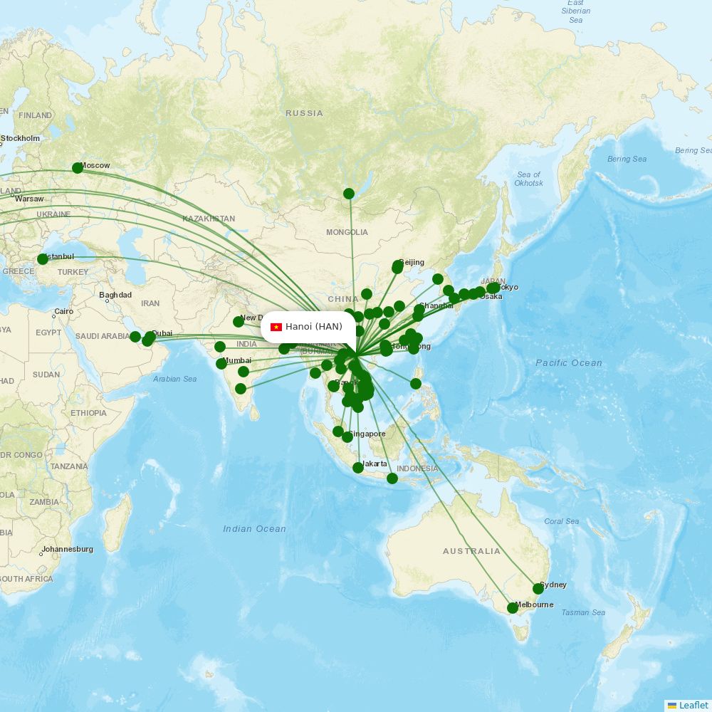Noibai International airport map | Hanoi (HAN) terminal overview ...