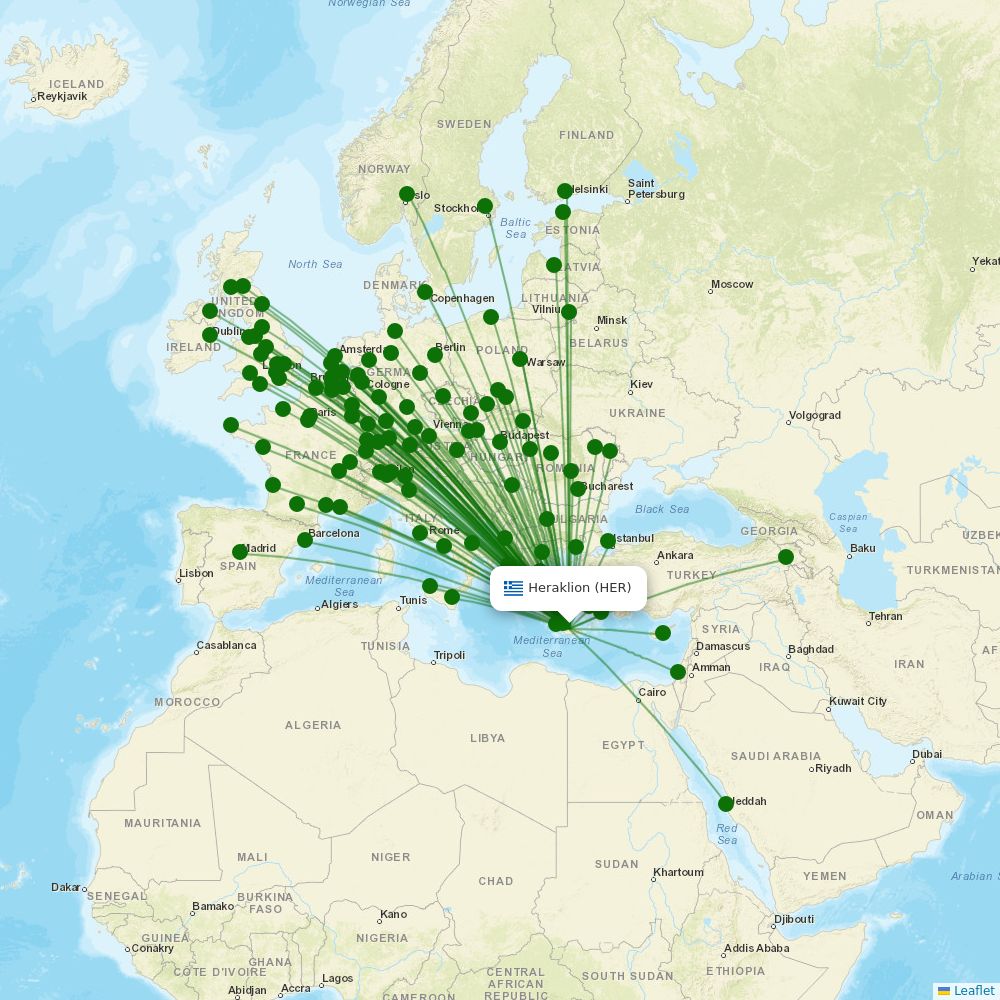 Heraklion International Airport airport map | Heraklion (HER) terminal ...
