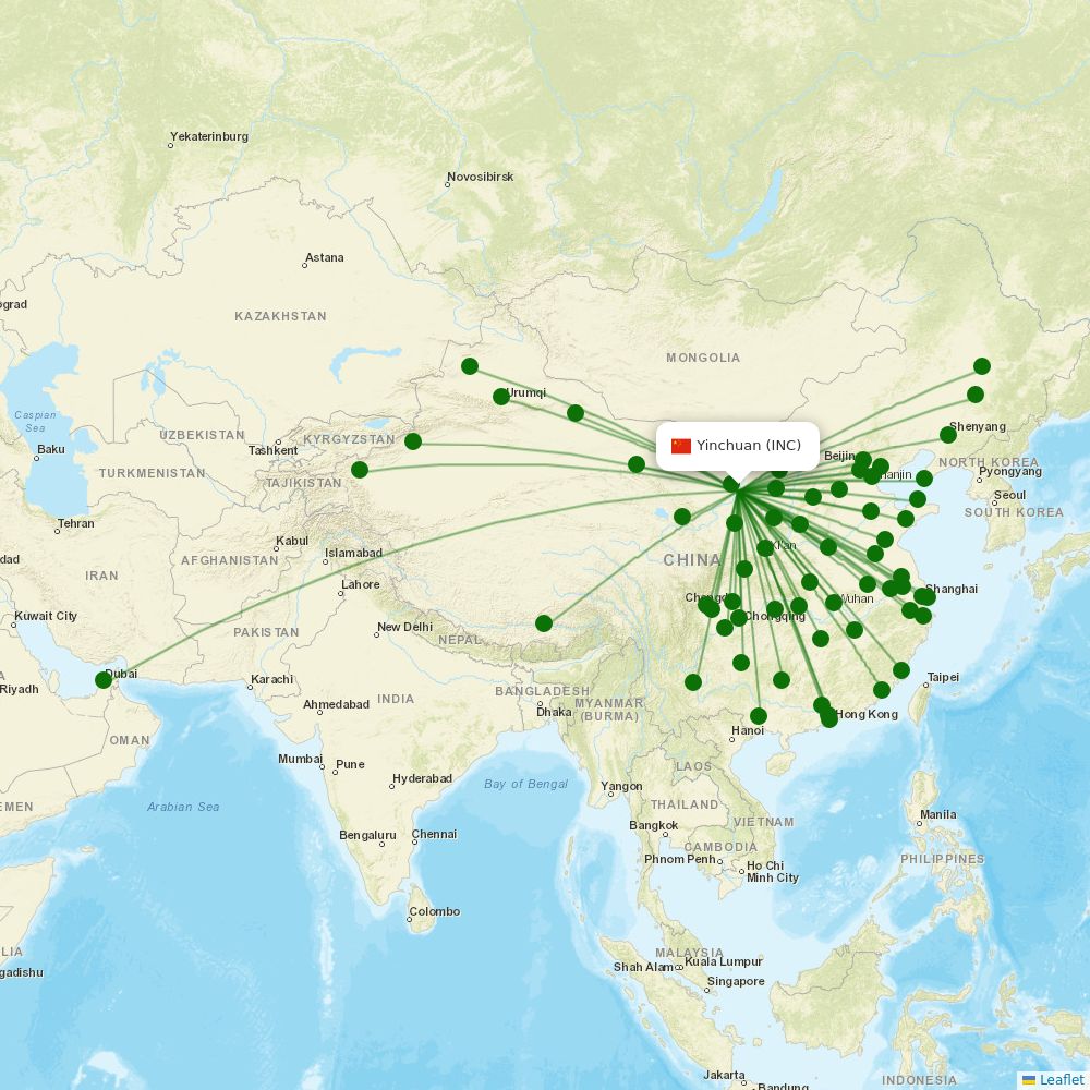 Yinchuan Hedong International Airport information, flights and status ...