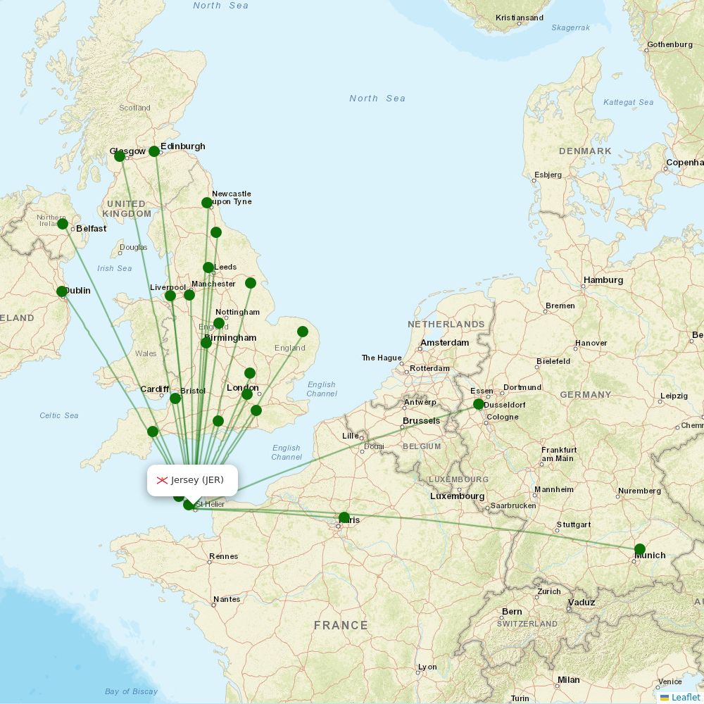 Jersey information, flights and status | Airport Information