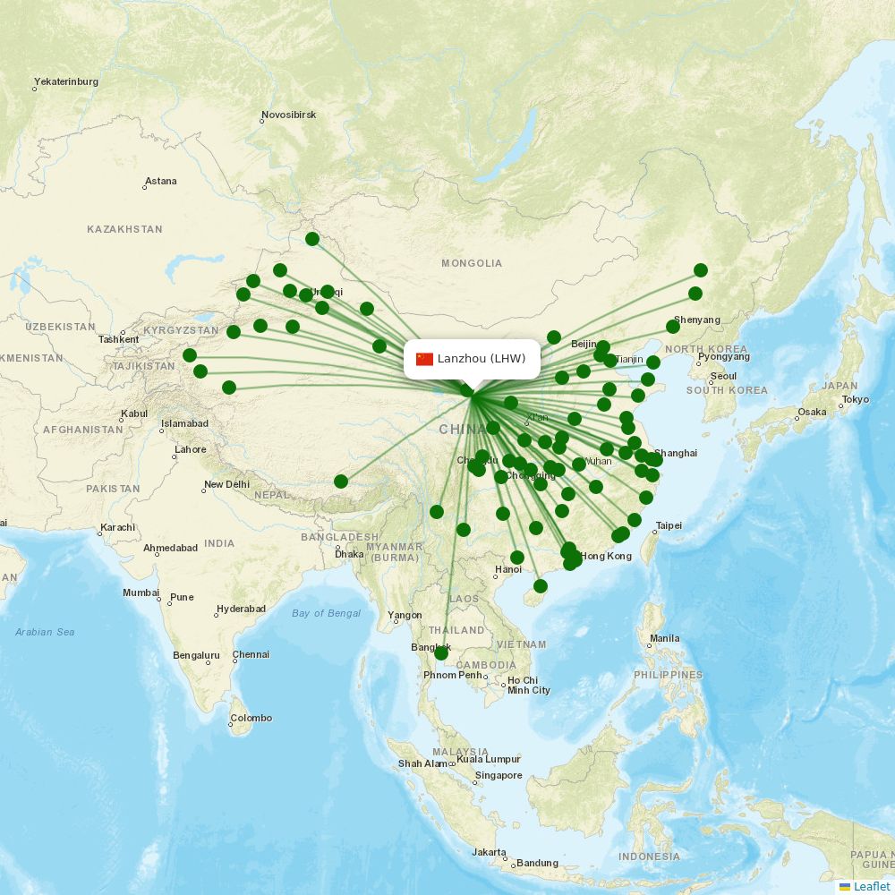 Lanzhou Zhongchuan International Airport airport map | Lanzhou (LHW ...