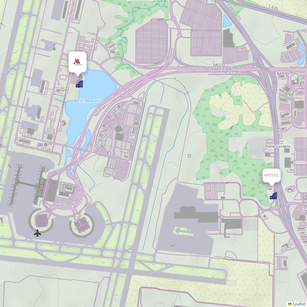 Kansas City International Airport (MCI) hotels | Airport Information