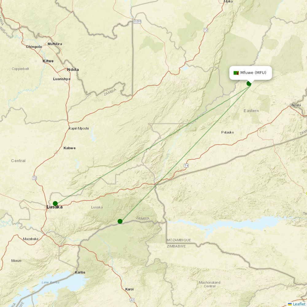 Mfuwe airport map | Mfuwe (MFU) | Airport Information
