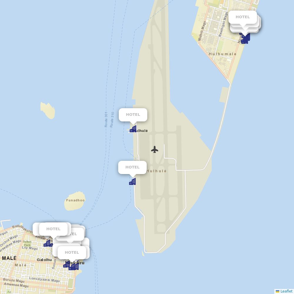 Male International Airport (MLE) hotels | Airport Information