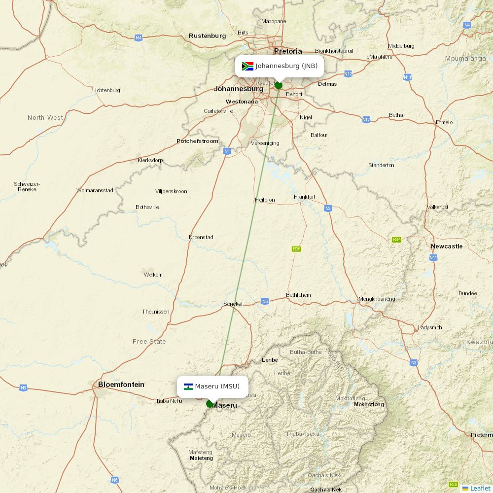 Moshoeshoe I International information, flights and status | Airport ...