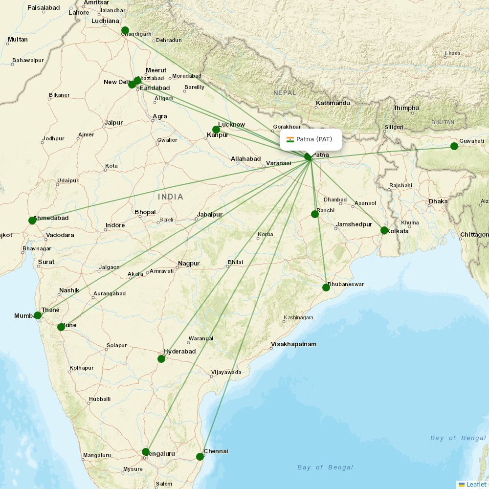 Patna airport map | Patna (PAT) terminal overview | Airport Information