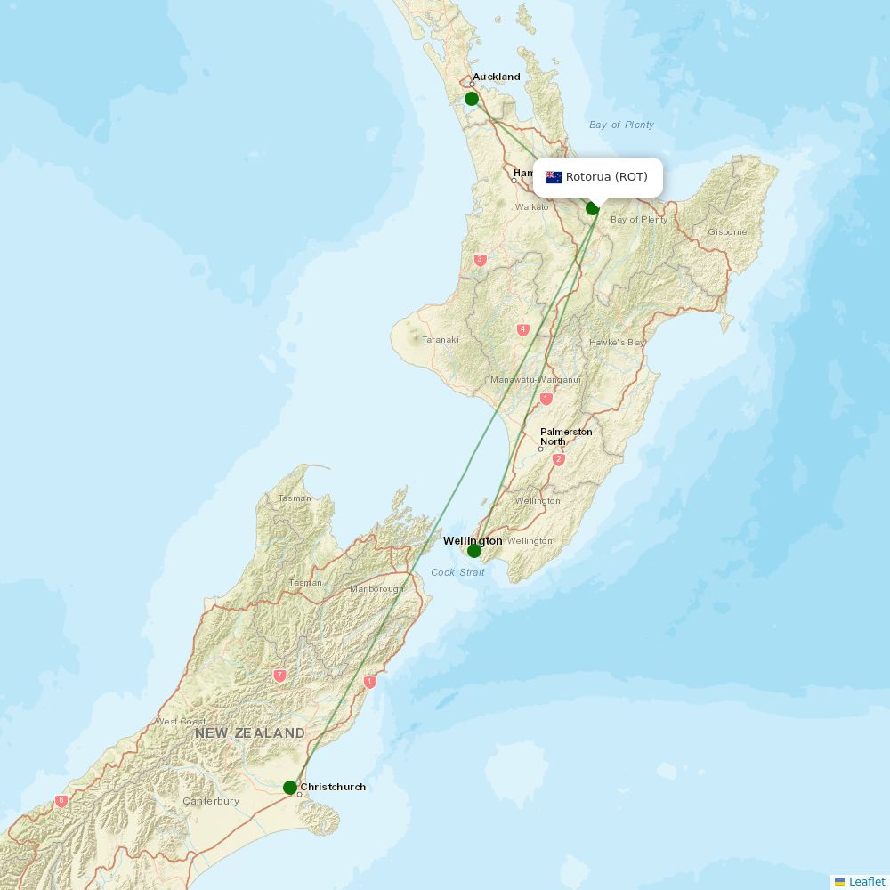 Rotorua airport map | Rotorua (ROT) | Airport Information