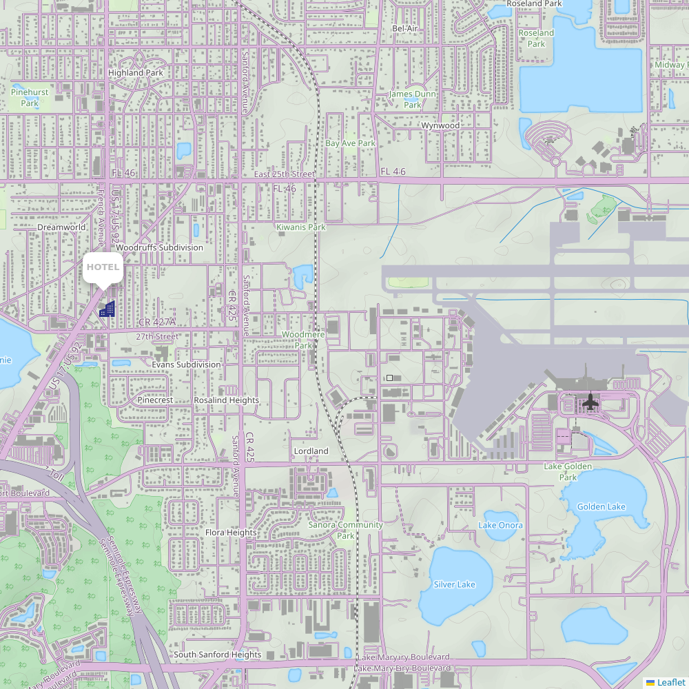 Orlando Sanford Intl (SFB) airport hotels | Airport Information