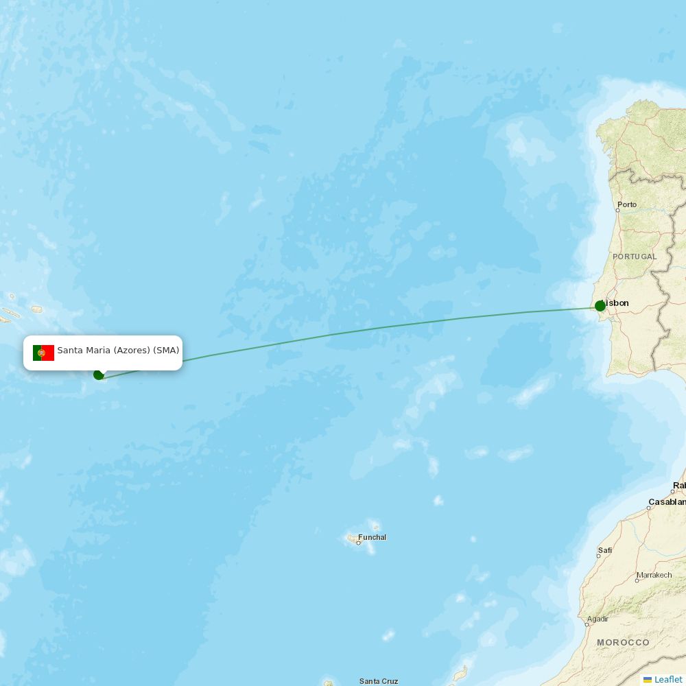 Santa Maria (Azores) destinations | 2 routes (2024) | Airport Information