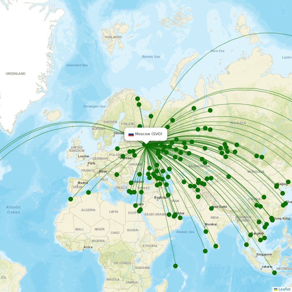 Sheremetyevo International Airport airport map | Moscow (SVO) terminal ...
