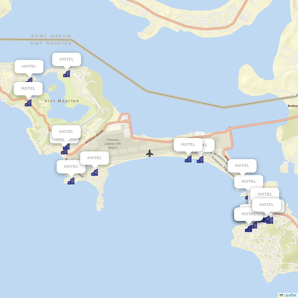 Princess Juliana International (SXM) airport hotels | Airport Information