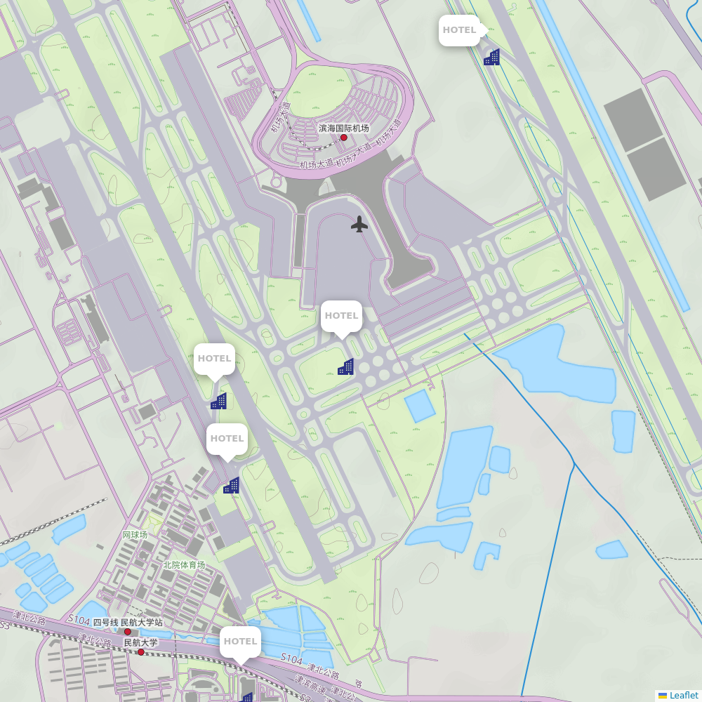 Tianjin Binhai International Airport (TSN) hotels | Airport Information