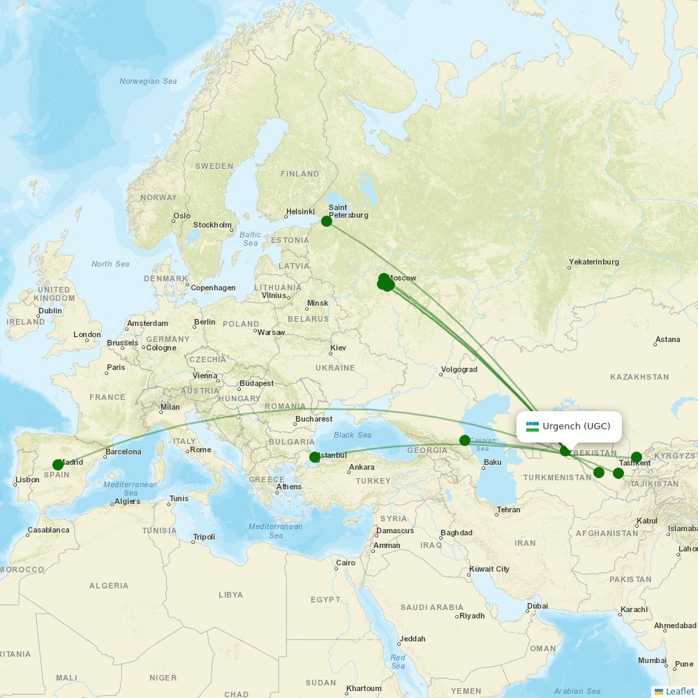 Urgench Airport information, flights and status | Airport Information